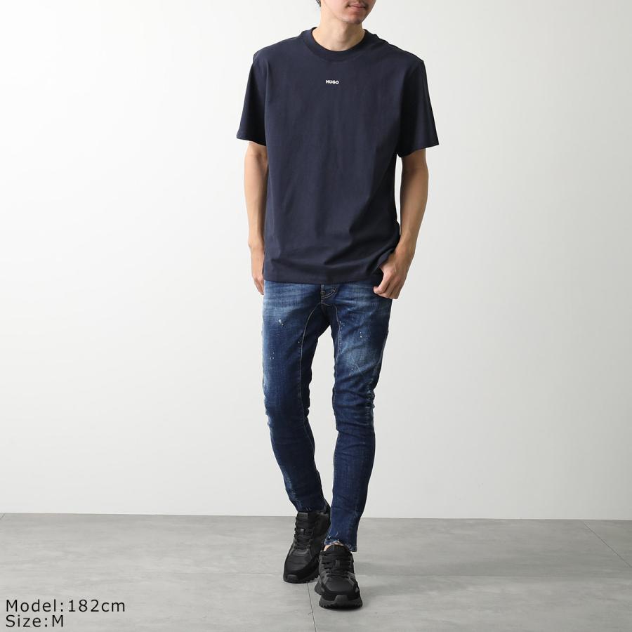 HUGO BOSS ヒューゴボス Tシャツ DAPOLINO 50488330 メンズ 半袖 クルーネック ロゴT ロゴプリント コットン ...