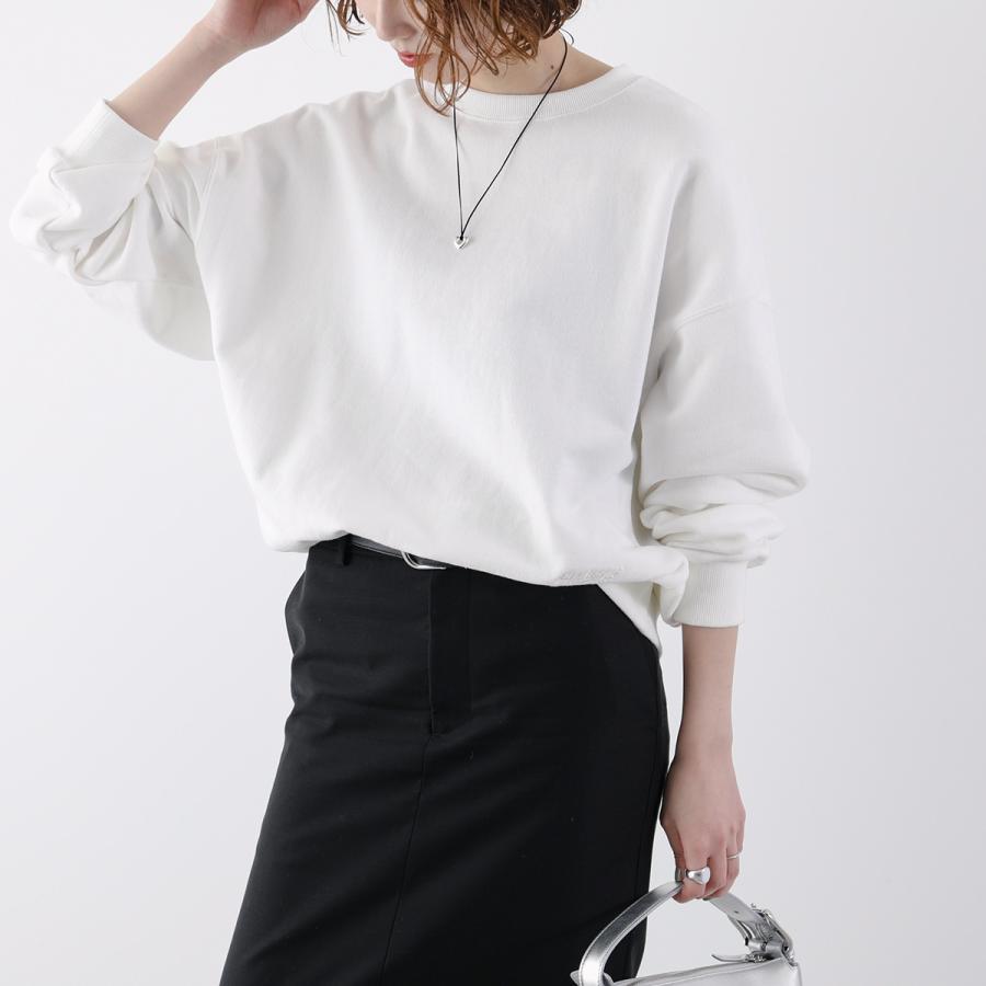 euphoric' ユーフォリック スウェットシャツ EU-CT5102 レディース プルオーバー トレーナー クルーネック 刺繍 コットン ...