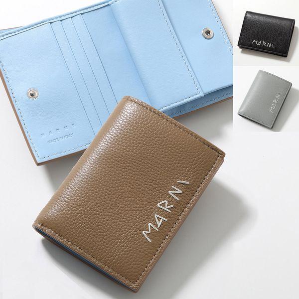 MARNI マルニ 二つ折り財布 PFMI0098U0 P6533 レディース レザー MARNI マルニ 二つ折り財布 PFMI0098U0 P6533 レディース レザー