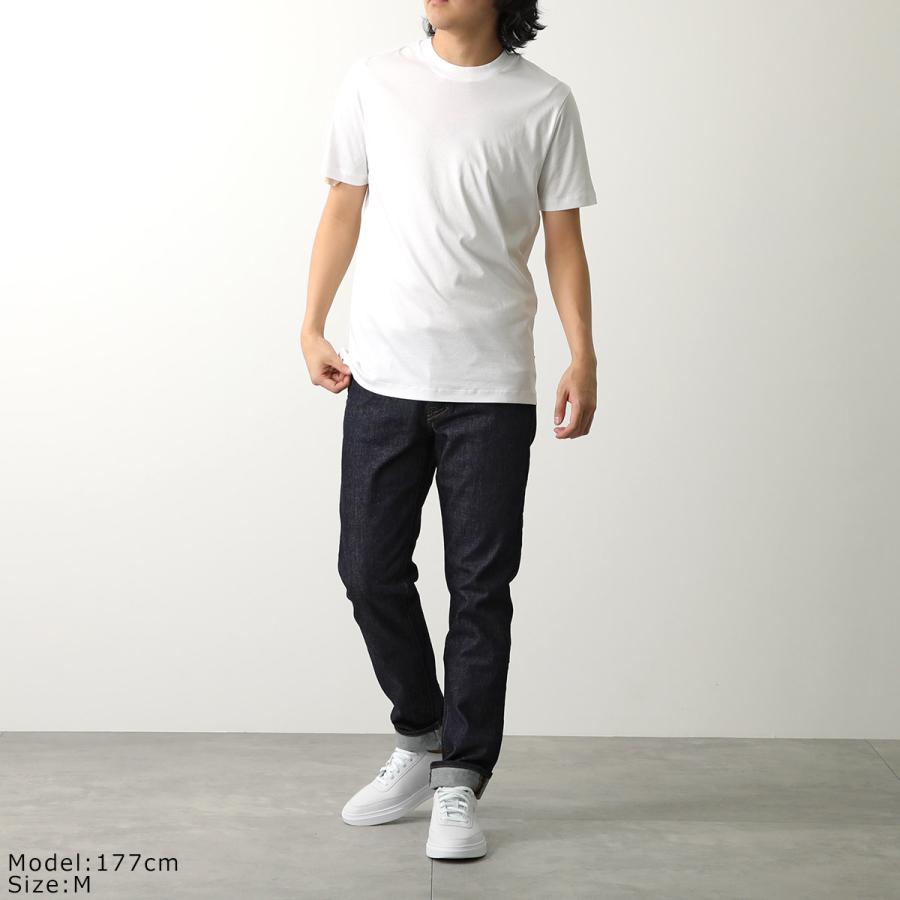 HUGO BOSS（ヒューゴ・ボス） Tシャツ 50523931 メンズ 半袖 クルーネック コットン カットソー 無地 ロゴ スリムフィット ...