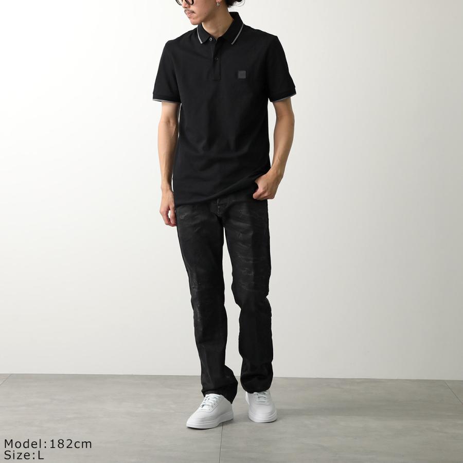 HUGO BOSS ORANGE ヒューゴボス オレンジ ポロシャツ 50507699 メンズ 半袖 コットン混紡 スリムフィット ストレッチ ...