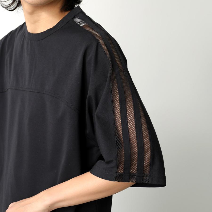 Y-3 ワイスリー Tシャツ M MESH 3 SS TEE JL8312 メンズ メッシュ 3ストライプ カットソー クルーネック ロゴ ...