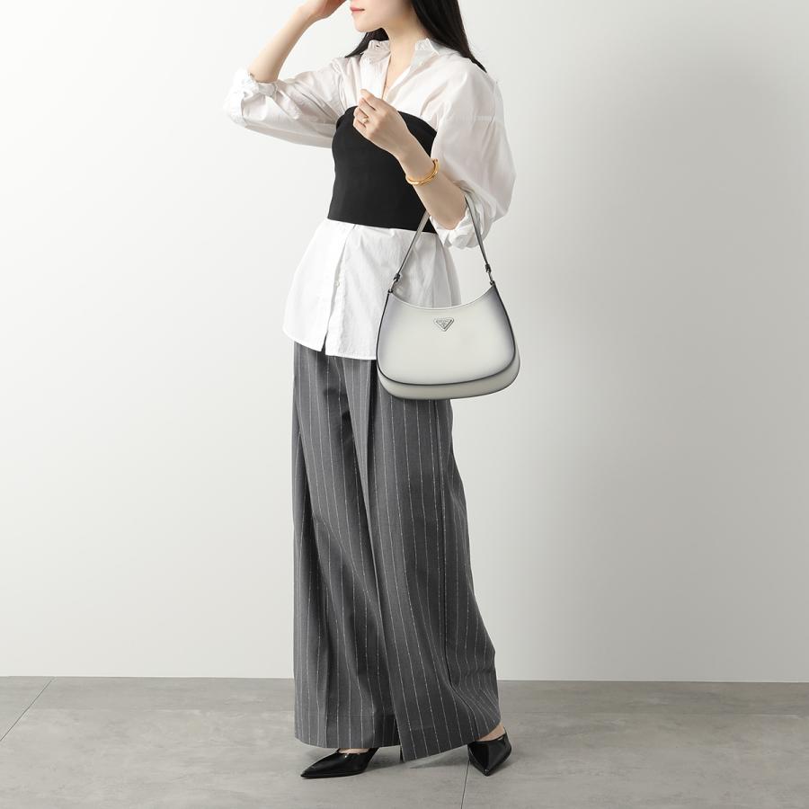 PRADA 【訳あり】PRADA プラダ ハンドバッグ クレオ 1BC499 ZO6 OOO OSO レディース レザー ミニバッグ 三角ロゴ ...