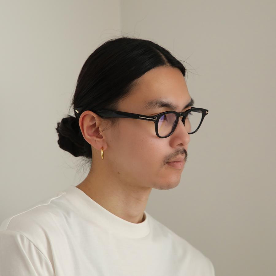 TOM FORD トムフォード メガネ TF5976-B FT5976-B メンズ ウェリントン型 フルリム セルフレーム 黒縁 ブルーライト ...