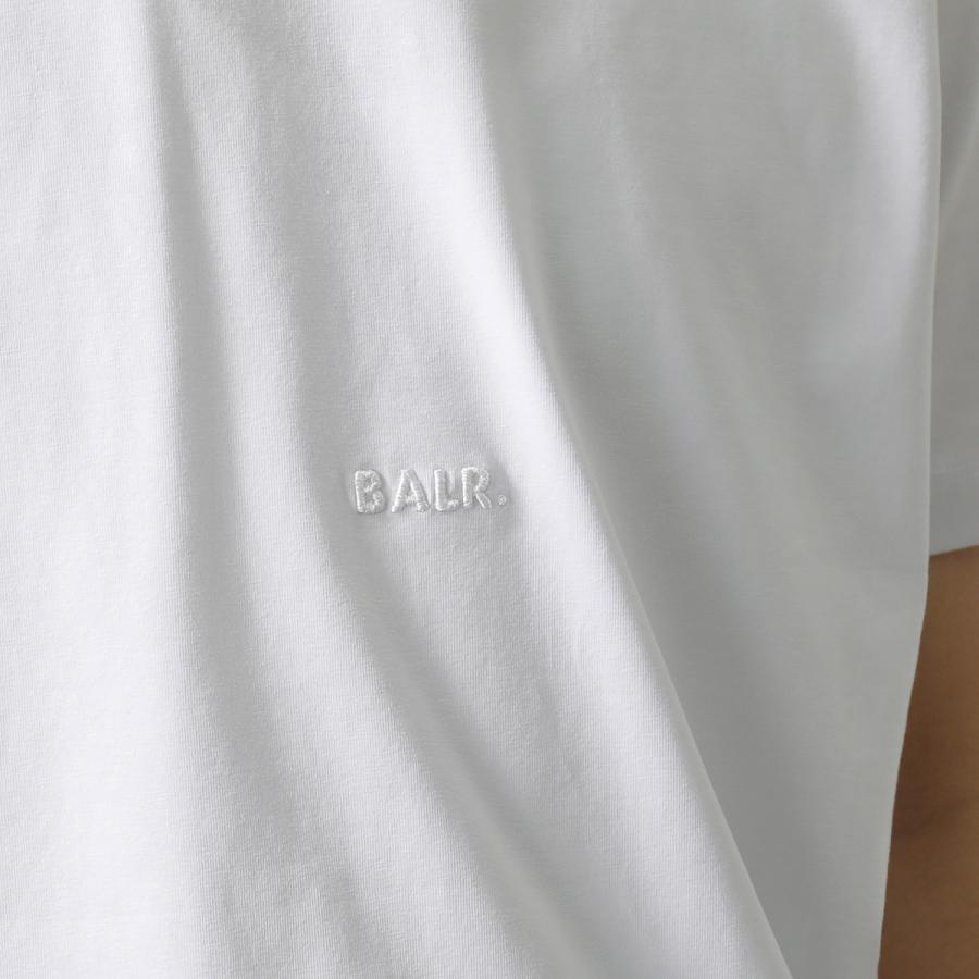 BALR. ボーラー Tシャツ Logo Slim T-Shirt B1112.1280 メンズ 半袖 カットソー クルーネック ストレッチ ロゴ刺繍 カラー2色 : インポートセレクト ...