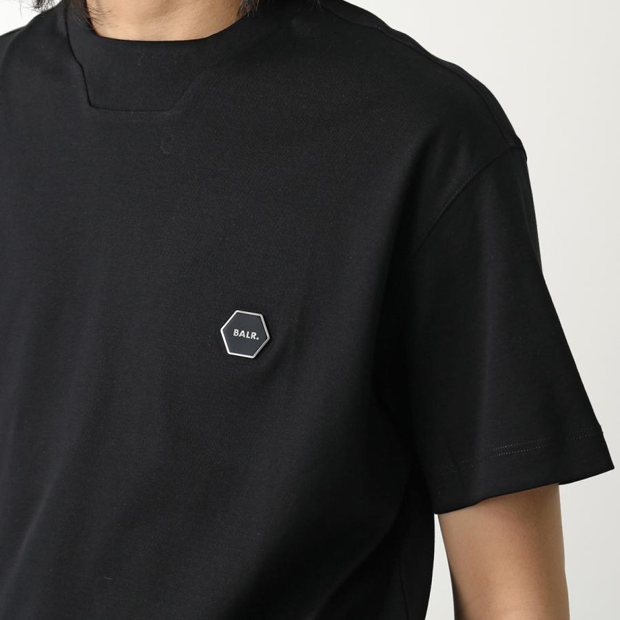 BALR. ボーラー Tシャツ Hex-Series T-Shirt B1112.1295 メンズ 半袖 カットソー ロゴT コットン クルーネック ストレッチ 撥水 Jet-Black ...