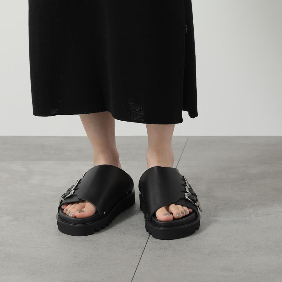 TOGA PULLA（トーガ プルラ） トーガ プルラ サンダル AJ1304 レディース レザー バックル ベルト シューズ 靴 BLACK : インポートセレクトmusee - 通販 ...