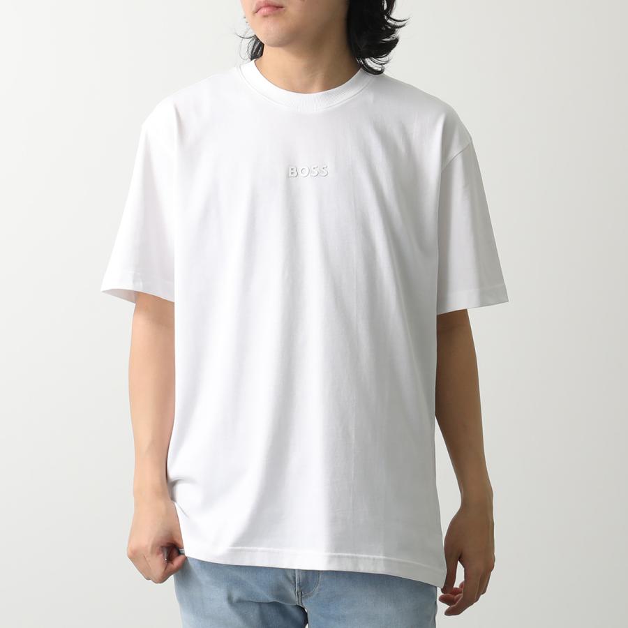 HUGO BOSS ヒューゴボス Tシャツ 50519368 メンズ カットソー クルーネック エンボスロゴ カラー2色 : インポート ...