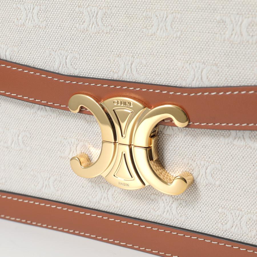 CELINE セリーヌ ショルダーバッグ Classique Triomphe クラッシック トリオンフ 191242FDT.02NT レディース クロスボディ 鞄 Natural/Tan ...