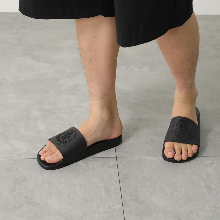 MONCLER モンクレール シャワーサンダル BASILE バジーレ 4C00020 M2999 メンズ スライドサンダル スポーツサンダル ロゴ シューズ 靴 999 : インポート ...