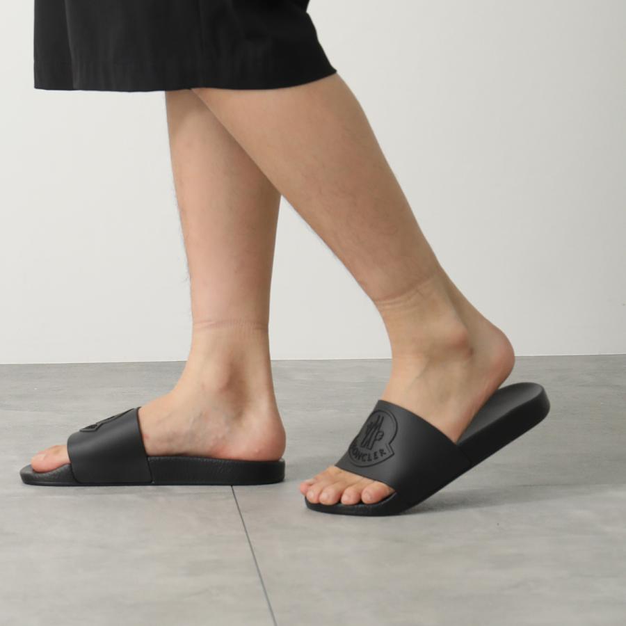 MONCLER モンクレール シャワーサンダル BASILE バジーレ 4C00020 M2999 メンズ スライドサンダル スポーツサンダル ロゴ シューズ 靴 999 : インポート ...