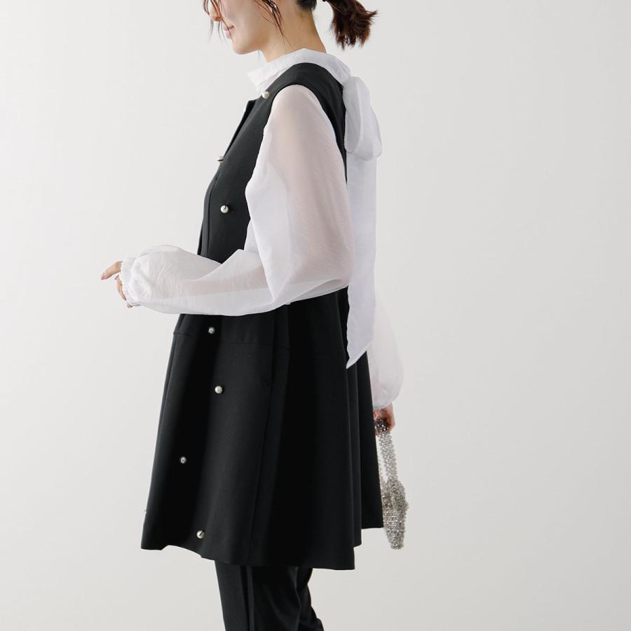 PICCIN PERLA ピッチン ベスト 904570 レディース パール ジレ フレア ノースリーブ 91 : インポートセレクトmusee - 通販 - Yahoo!ショッピング