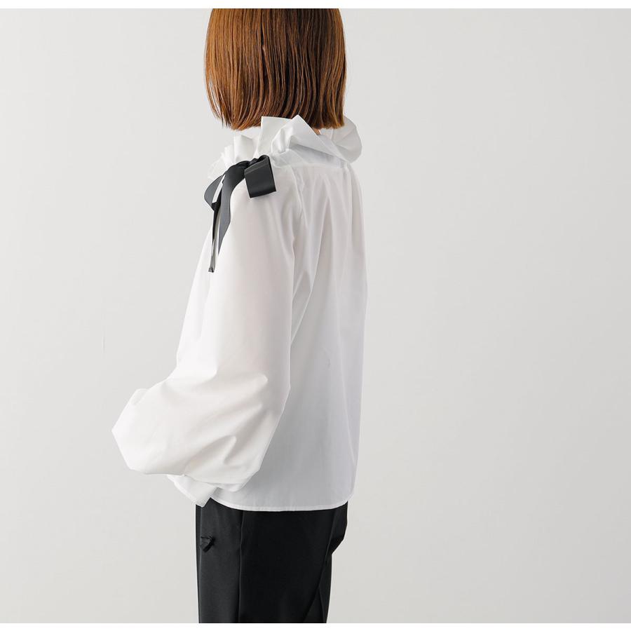PICCIN PERLA ピッチン ブラウス 907030 グログランリボン ギャザー 長袖 ラグランスリーブ カラー2色 : インポートセレクトmusee - 通販 - Yahoo!ショッピング