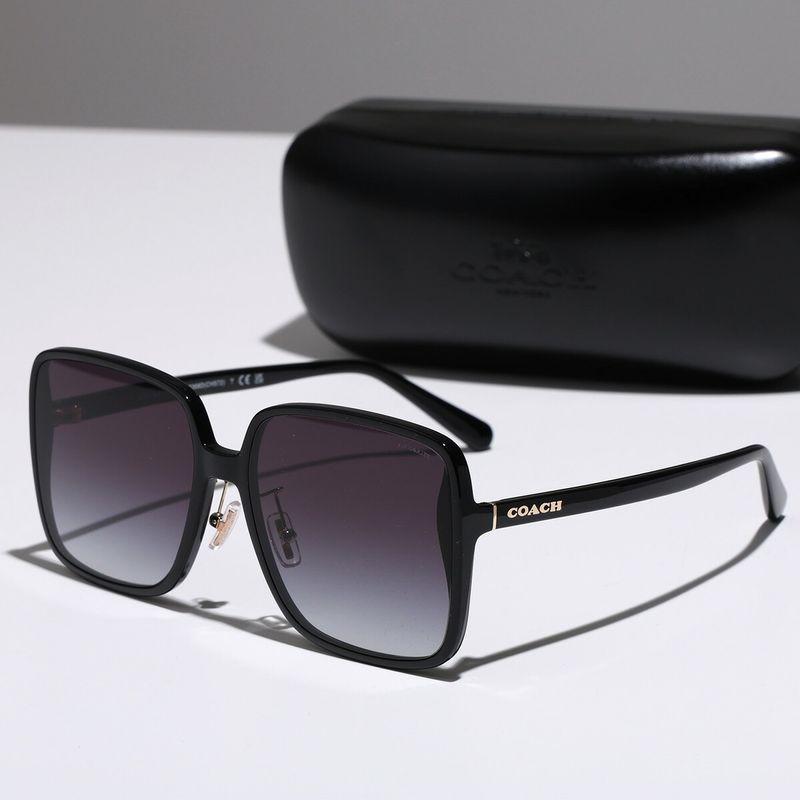 COACH コーチ サングラス HC8368D レディース バタフライ型 スクエア型 クリングスタイプ ロゴ フルリム セルフレーム ...