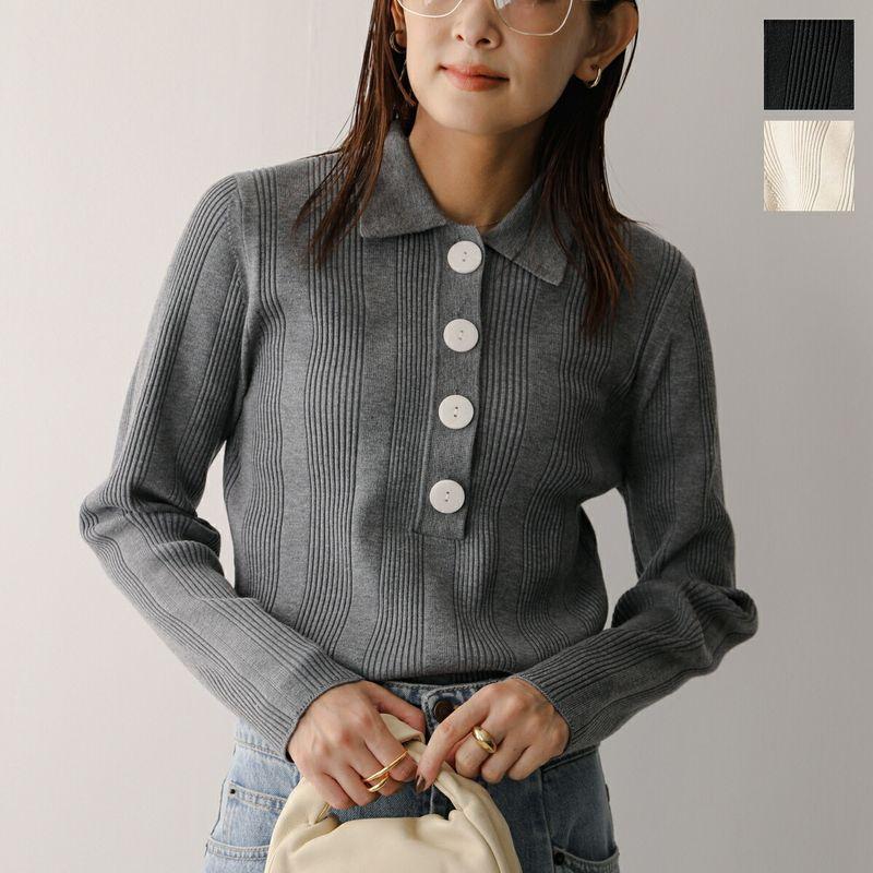 Torrazzo Donna TORRAZZO DONNA トラッゾドンナ ニット ポロシャツ 6262-462 レディース リブ 長袖 カラー3色 : インポートセレクトmusee - 通販 ...