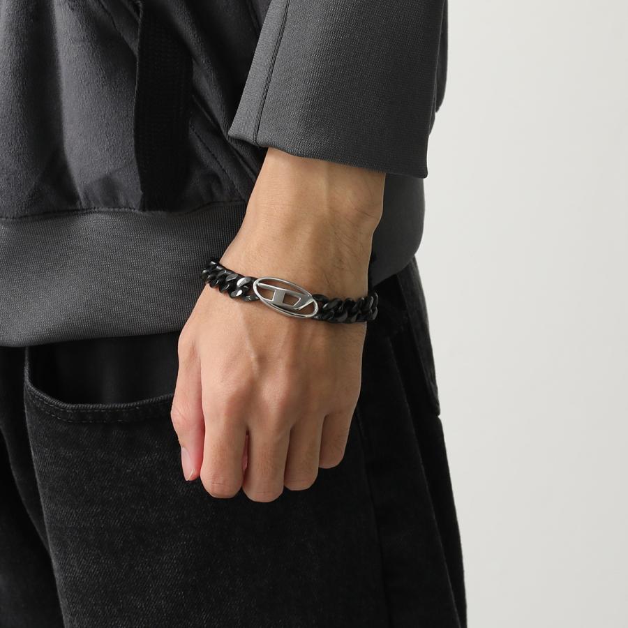 DIESEL ディーゼル ブレスレット DX1611931 メンズ レディース オーバルD チェーン アクセサリー ブラック×シルバー : インポートセレクトmusee - 通販 ...
