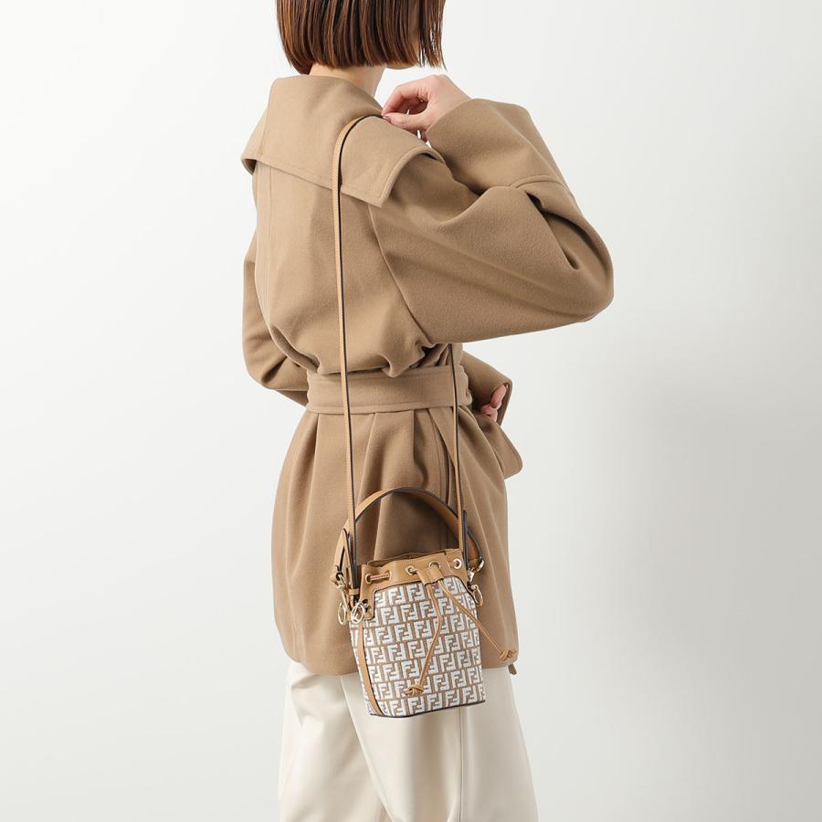 FENDI（フェンディ） ショルダーバッグ MON TRESOR モン トレゾール 8BS010 AQ19 レディース バケットバッグ ズッカ ...