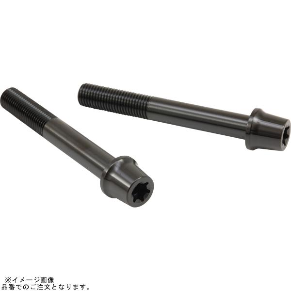 brembo PLOT プロトブレンボ CMBT-075B ステンレスキャリパーマウントボルト ブラック 75mm テーパーキャップ M10/P1.25 ヘクサロビュラ 2本入 : S ...