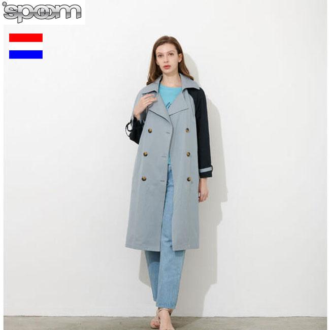SPOOM 最新 スプーム 袖バイカラーアシンメトリー トレンチコート「KIKI」 正規品 : PROLOGUE Yahoo!店 - 通販 - Yahoo!ショッピング