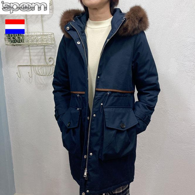 SPOOM 最新 再値下げ SALE セール 34%OFF スプーム フォックスファー付モッズダウンコート DAIZ 返品不可正規品返品不可 ...