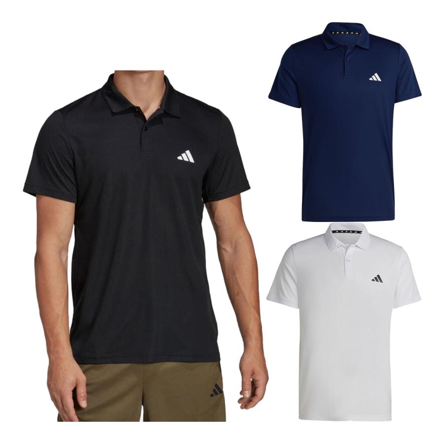 adidas アディダス 半袖 ポロシャツ エアロレディ トレイン エッセンシャルズ トレーニング メンズ BXH40 IB8103 ...