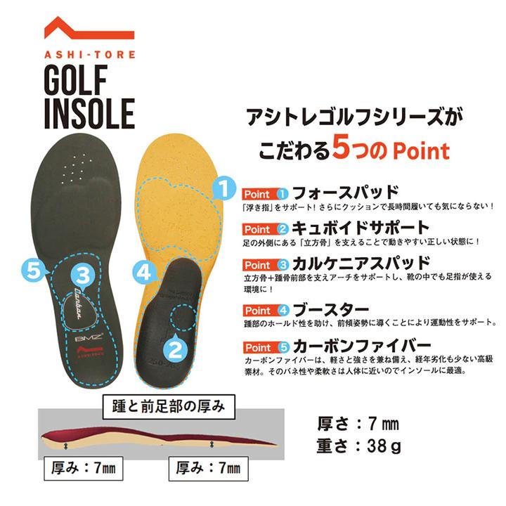 BMZ アシトレ ゴルフ カーボン 足トレ GOLF CARBON インソール 飛距離アップ AT-T049 AT-T050 AT-T051 AT-T052 : スポーツ プレスト - 通販 ...