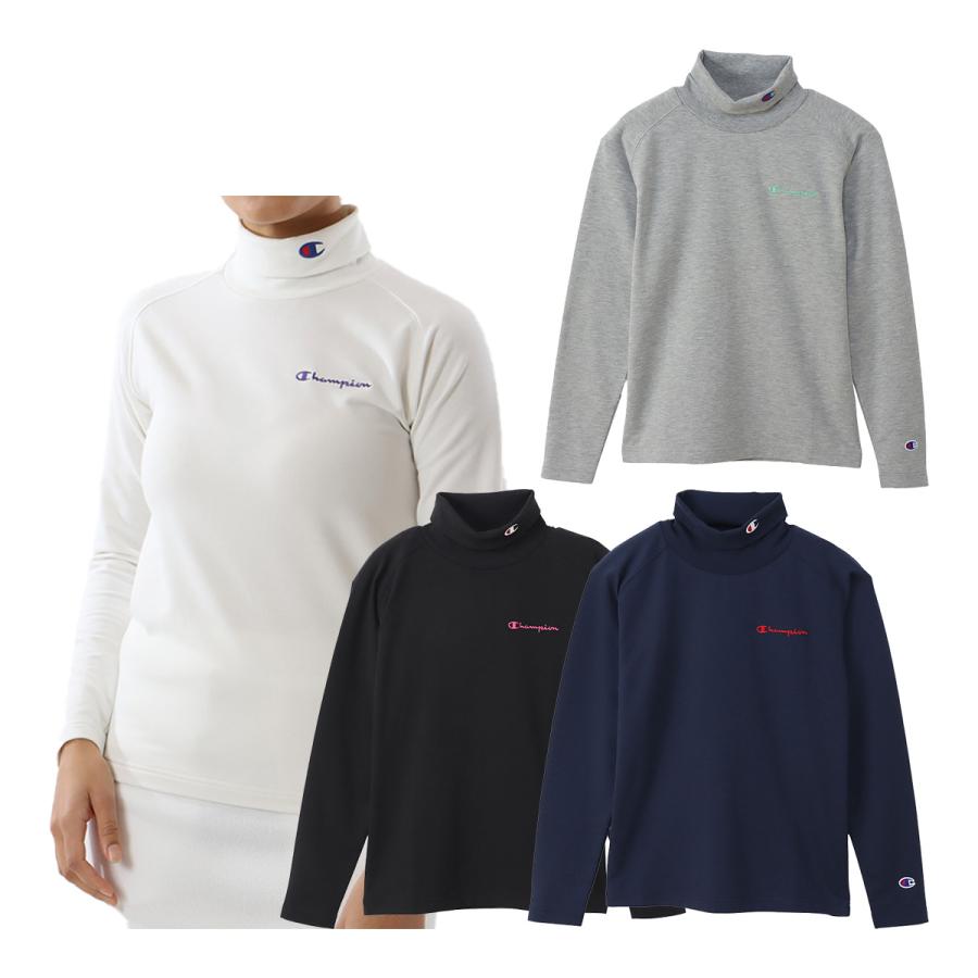 Champion（チャンピオン） レディース ゴルフ 長袖 タートルネックシャツ 22FW CW-WG407 ゴルフウェア : スポーツ ...