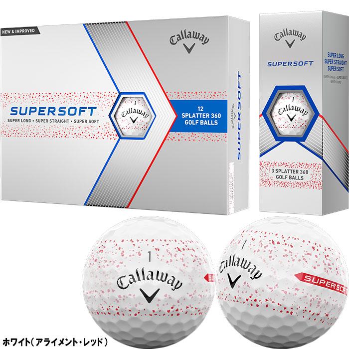 SUPERSOFT キャロウェイ スーパーソフト SPLATTER 360 ゴルフボール 2024年モデル 1ダース Callaway [SUPER SOFT] : スポーツ プレスト ...