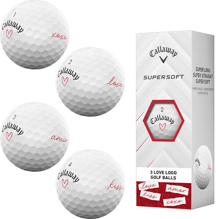 SUPERSOFT キャロウェイ SUPER SOFT LOVE LOGO ゴルフボール 2025年モデル 1ダース（12球入り） Callaway Golf : スポーツ プレスト - 通販 ...