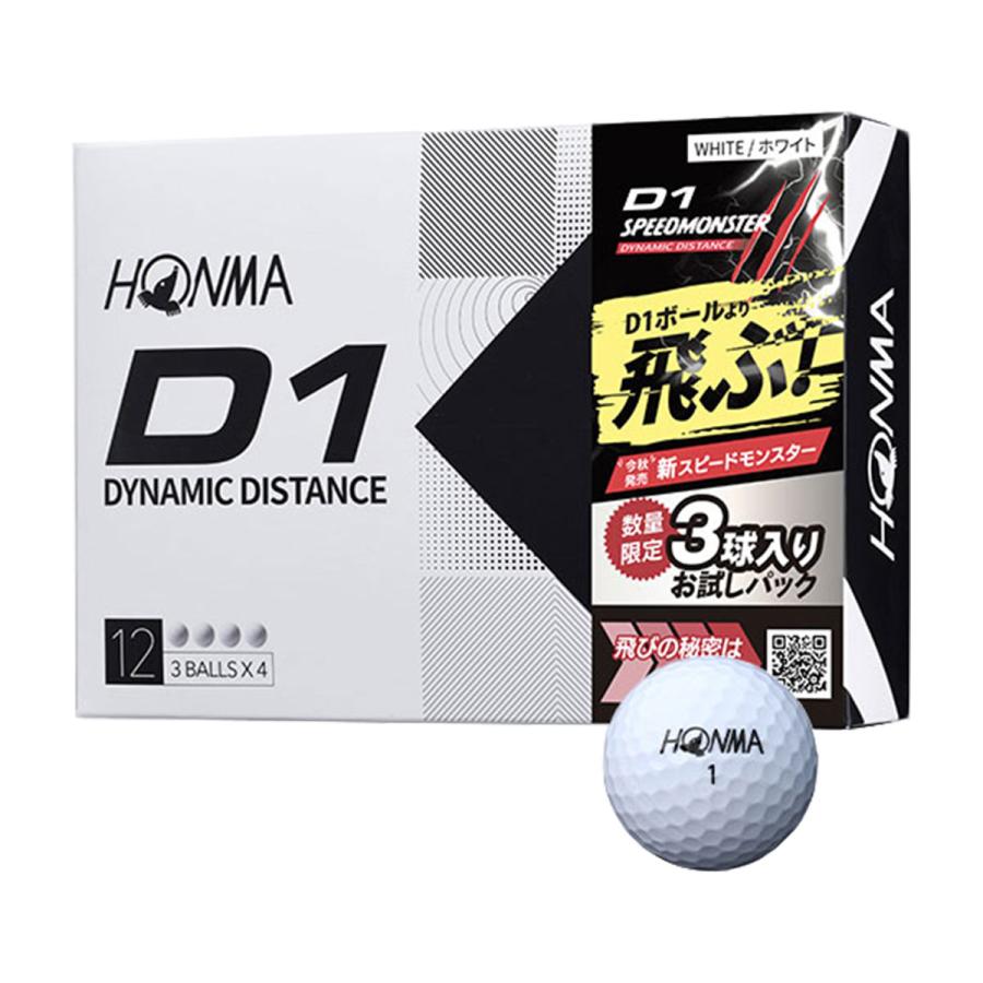 HONMA D1 本間ゴルフ SPEEDMONSTER プロモーションパック 1ダース（3+9球入） 2023モデル 飛び系 ディスタンス系 ゴルフボール : スポーツ プレスト - 通販 ...