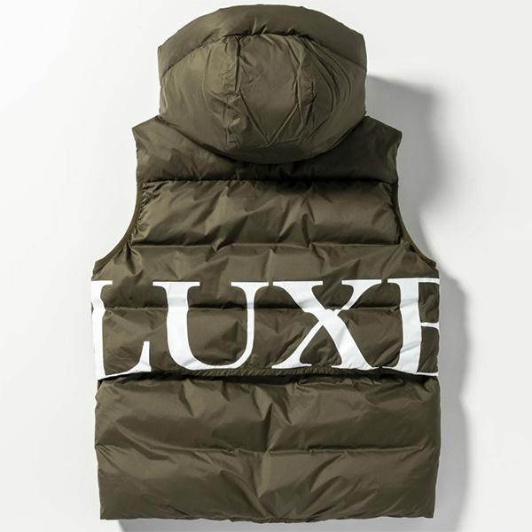 LUXE AKM PLUS リュクスエイケイエムプラス ゴルフ 中綿 フード ベスト バックロゴ メンズ LAO-24063 アウター ゴルフウェア 2024年秋冬モデル ...