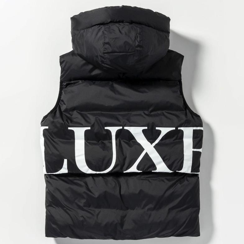 LUXE AKM PLUS リュクスエイケイエムプラス ゴルフ 中綿 フード ベスト バックロゴ メンズ LAO-24063 アウター ゴルフウェア 2024年秋冬モデル ...