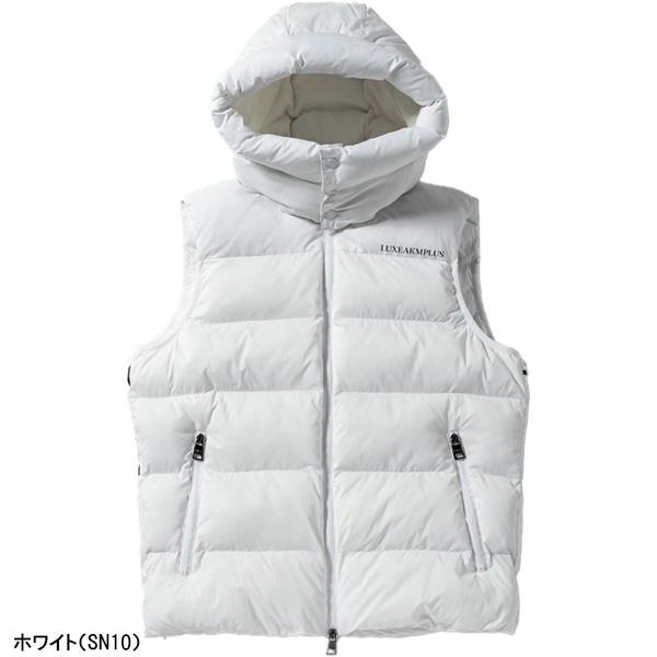 LUXE AKM PLUS リュクスエイケイエムプラス ゴルフ 中綿 フード ベスト バックロゴ メンズ LAO-24063 アウター ゴルフウェア 2024年秋冬モデル ...