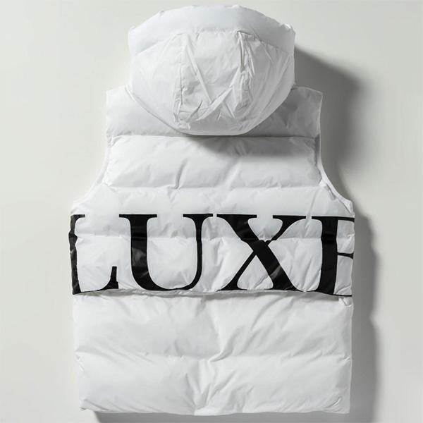 LUXE AKM PLUS リュクスエイケイエムプラス ゴルフ 中綿 フード ベスト バックロゴ メンズ LAO-24063 アウター ゴルフウェア 2024年秋冬モデル ...
