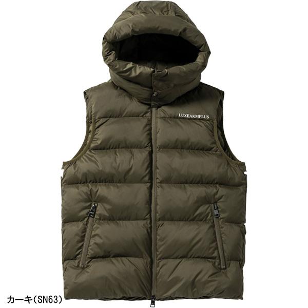 LUXE AKM PLUS リュクスエイケイエムプラス ゴルフ 中綿 フード ベスト バックロゴ メンズ LAO-24063 アウター ゴルフウェア 2024年秋冬モデル ...