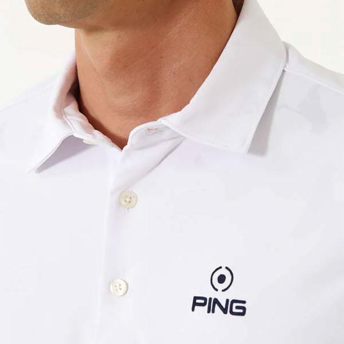 PING ピン アパレル 長袖ポロシャツ Mr.Ping 総柄ジャガード NATIVE メンズ 2261801 ゴルフウェア : スポーツ ...