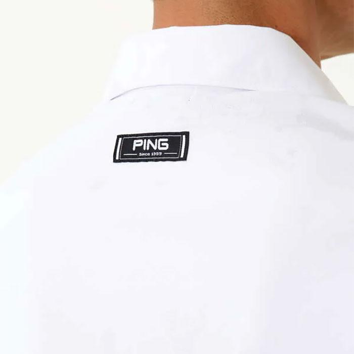 PING ピン アパレル 長袖ポロシャツ Mr.Ping 総柄ジャガード NATIVE メンズ 2261801 ゴルフウェア : スポーツ ...