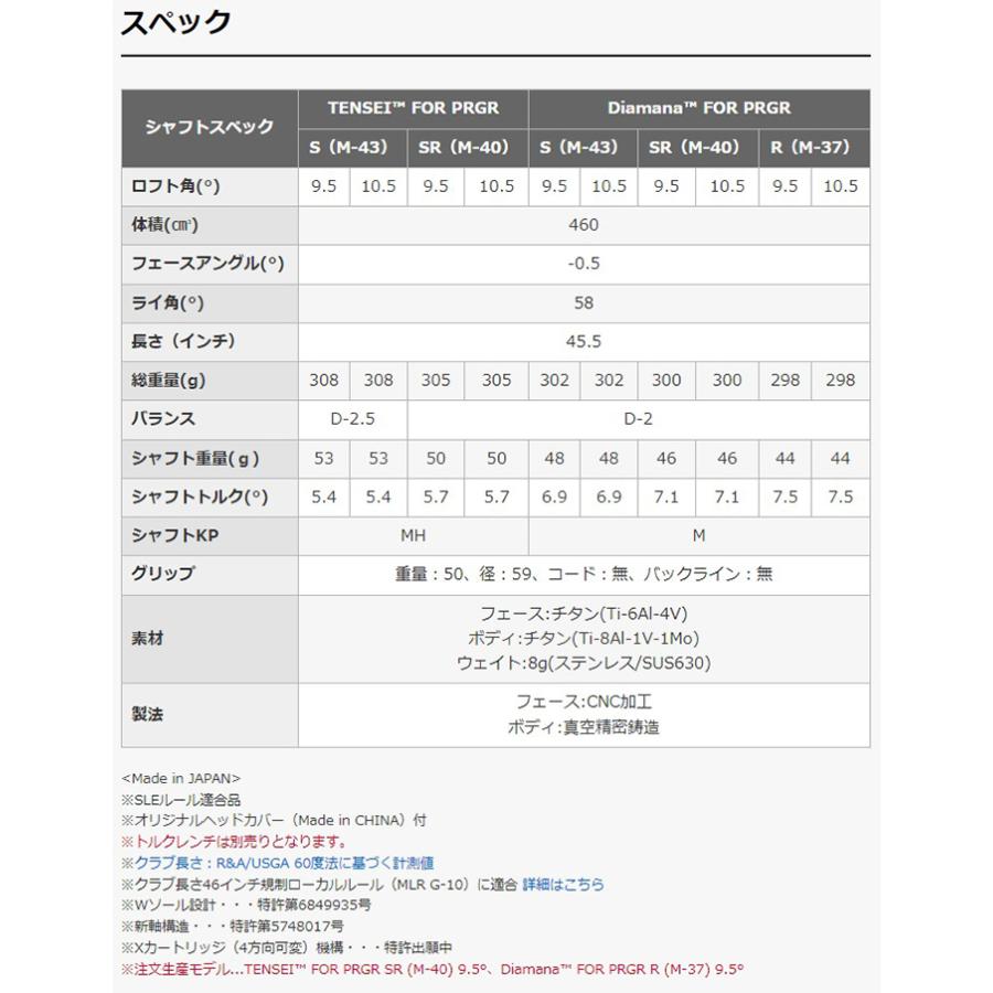 RS プロギア RSXシリーズ MAX ドライバー 2024年モデル Diamana FOR PRGR カーボンシャフト[PRGR JUST アールエス エックス マックス ジャスト ...