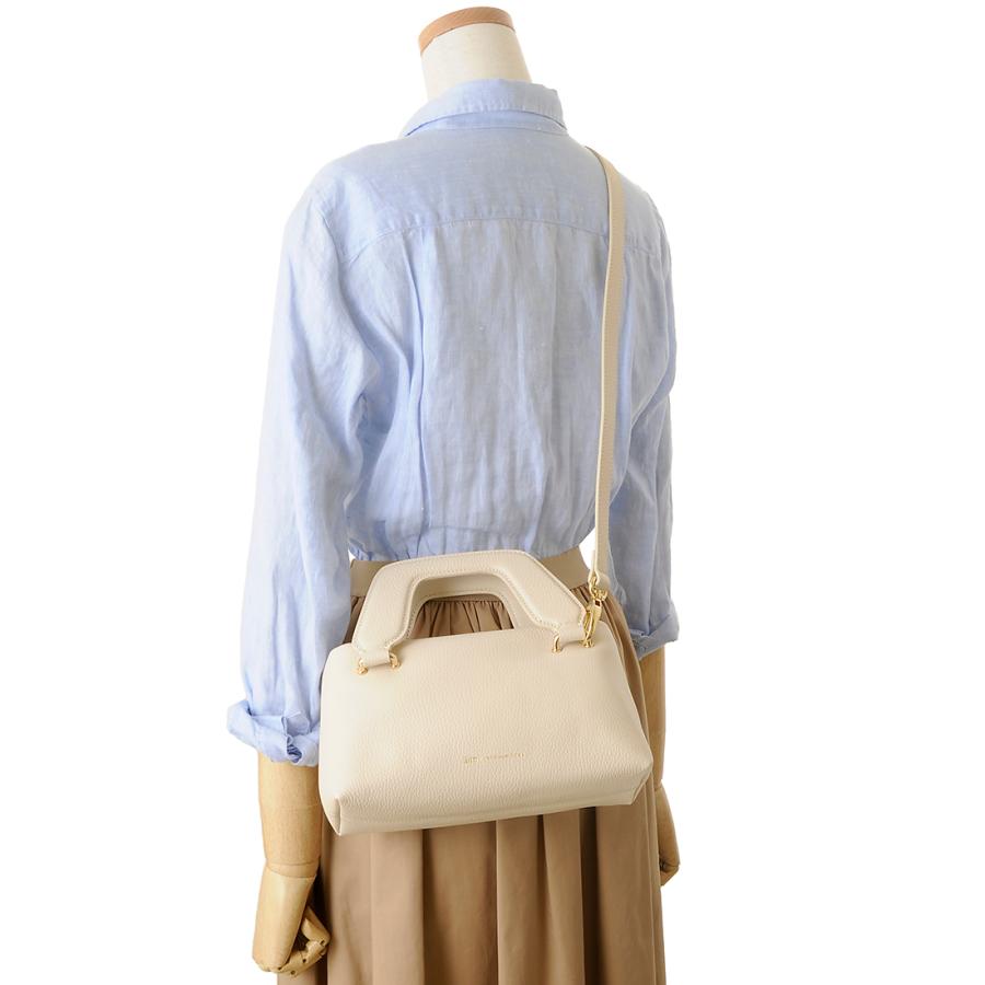 AIM（エイム） ハンドバッグ レディース ホワイト 014GC CR ナノアリス