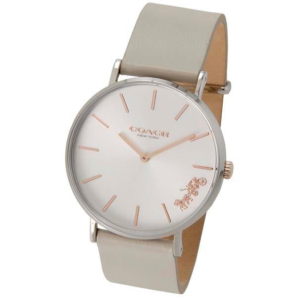 COACH コーチ 腕時計 レディース 14503116 PERRY ペリー シルバー×ライトグレー レザーウォッチ : s-select ...