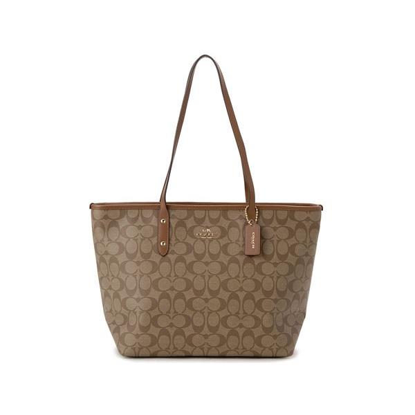 COACH コーチ トートバッグ F58292 IMBDX シグネチャー シティ カーキ×サドル : s-select - 通販 ...