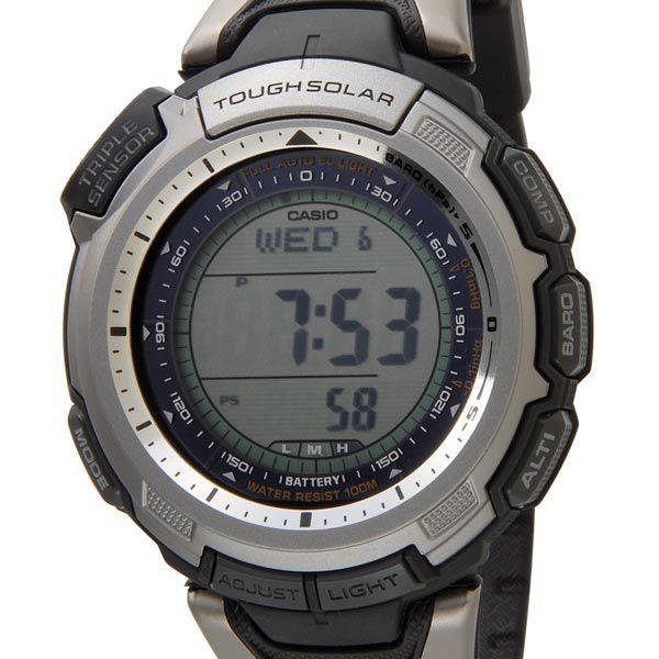 CASIO カシオ 腕時計 プロトレック/パスファインダー トリプルセンサー PRG-110-1VDR メンズ ブラック ブランド : s ...