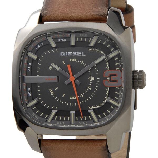 DIESEL ディーゼル 腕時計 DZ1694 SHIFTER シフター ガンメタル ブラウンレザー メンズ ウォッチ ブランド : s ...