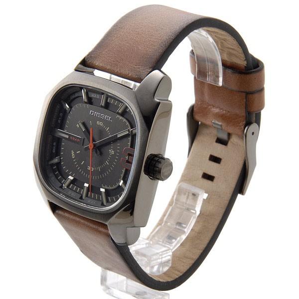 DIESEL ディーゼル 腕時計 DZ1694 SHIFTER シフター ガンメタル ブラウンレザー メンズ ウォッチ ブランド : s ...