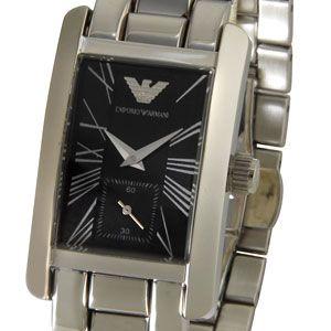 エンポリオ アルマーニ 腕時計 クラシック スモールセコンド ブラック レディース AR0157 EMPORIO ARMANI : s ...