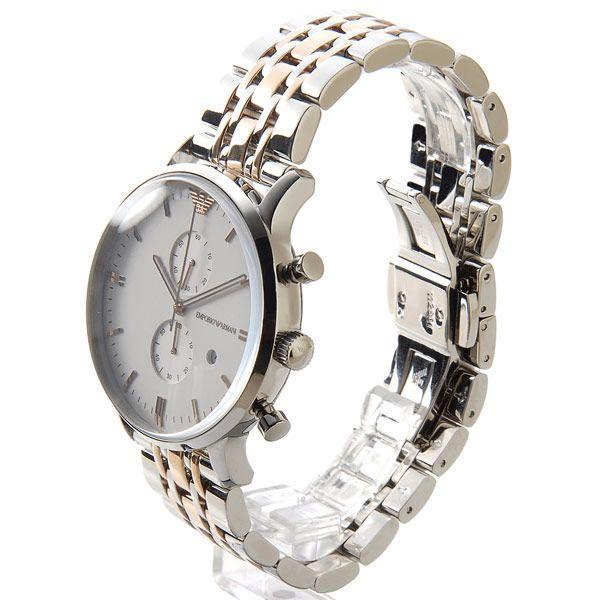 エンポリオ アルマーニ 時計 AR0399 ホワイト クロノグラフ メンズ ウォッチ EMPORIO ARMANI : s-select ...