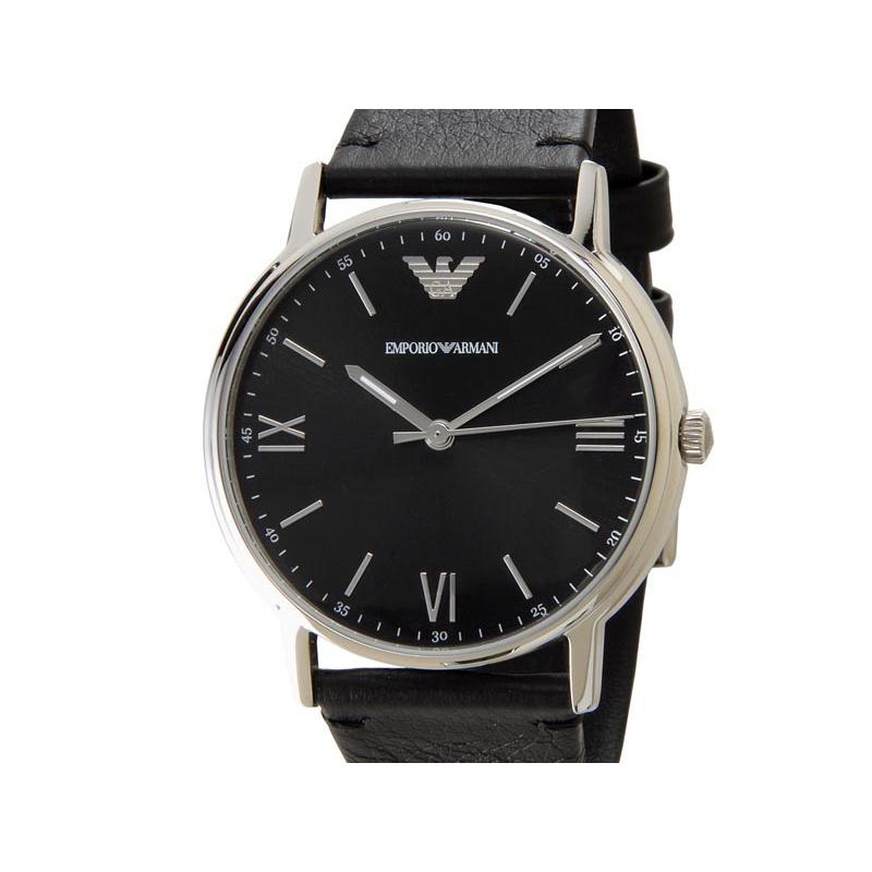 エンポリオアルマーニ EMPORIO ARMANI 時計 AR11013 KAPPA カッパ レザーベルト ブラック メンズ 腕時計 送料無料 ...