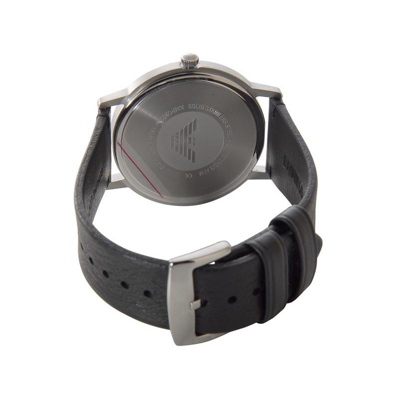 EMPORIO ARMANI エンポリオアルマーニ 時計 AR11013 KAPPA カッパ レザーベルト ブラック メンズ 腕時計 送料無料 ...