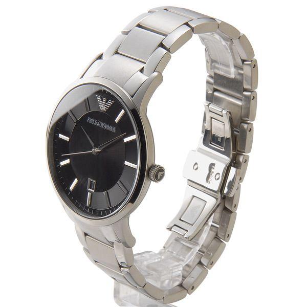 EMPORIO ARMANI エンポリオ アルマーニ 腕時計 AR2457 ブラック/シルバー メンズ 新品 送料無料 : s-select ...