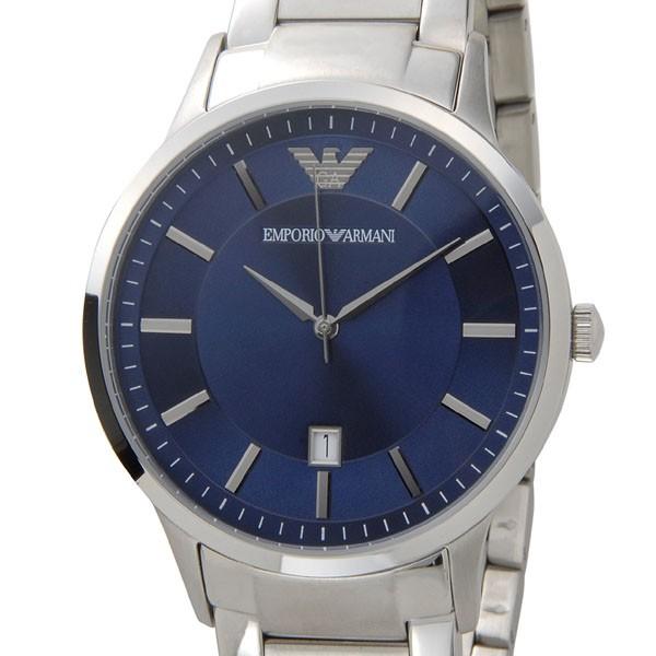 EMPORIO ARMANI エンポリオ アルマーニ 腕時計 メンズ AR2477 クラシック ネイビー/シルバー ブランド : s ...
